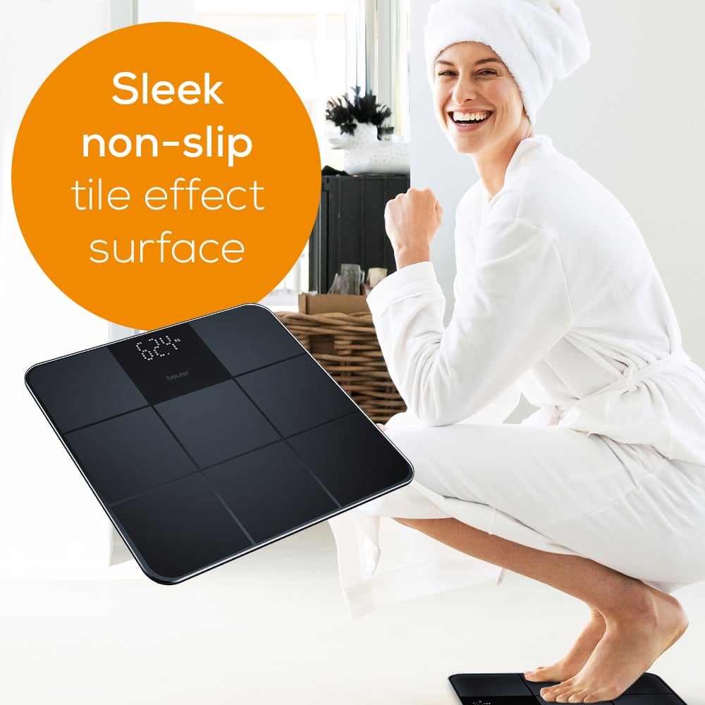 Beurer Digital Glass Scale Black. GS235BLK - Bing Lee - Bing Lee