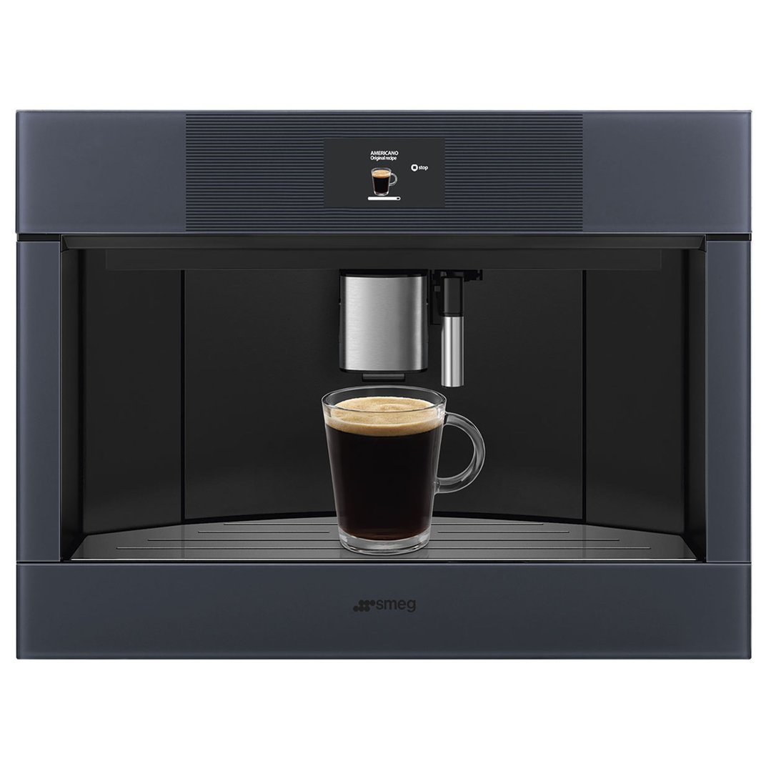 Smeg Linea Compact Built-in Coffee Machine - Neptune Grey CMS4104G ...