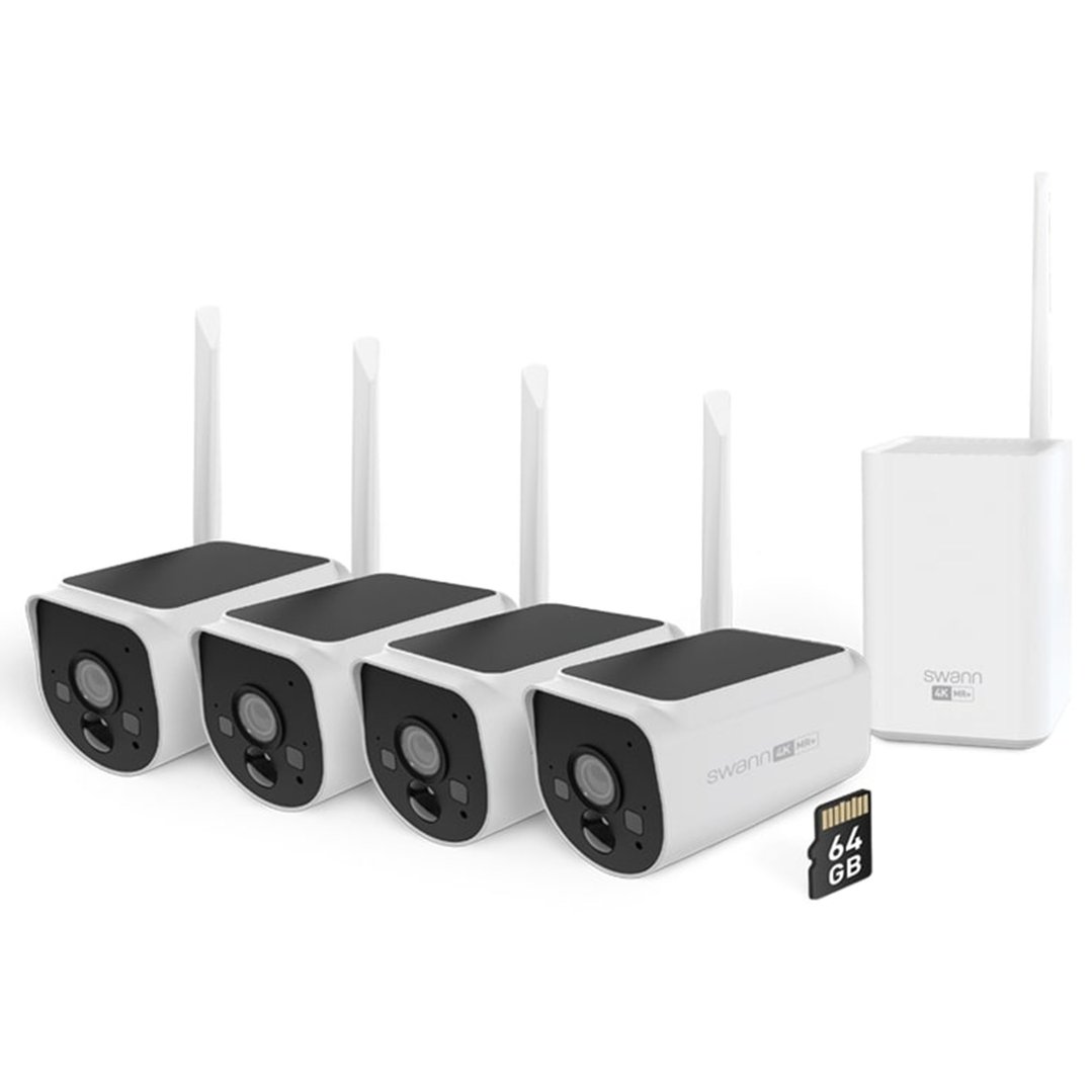 Swann MaxRanger4K Solar Security System with Longest Range Wireless ...