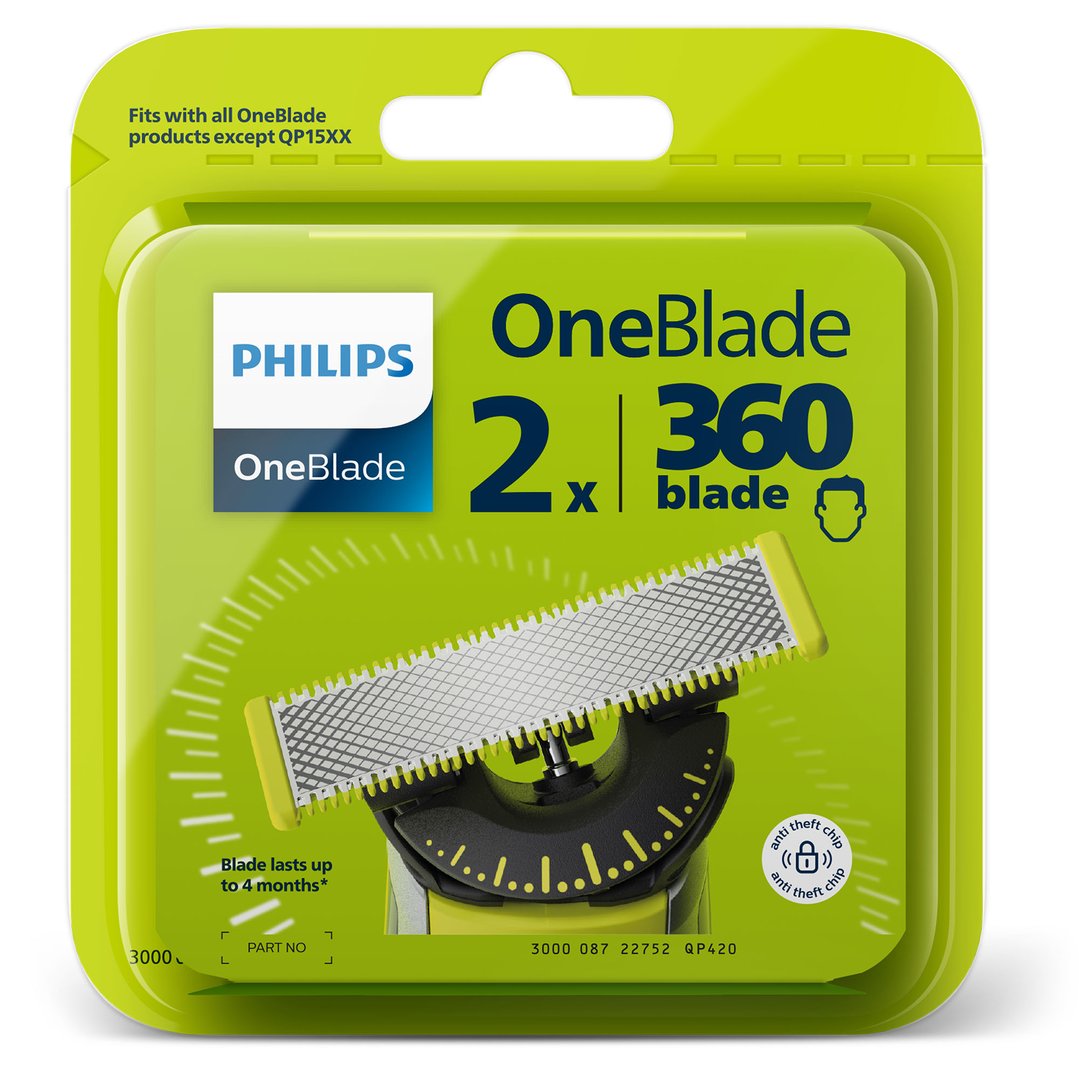 Philips OneBlade 360 Replacement blade. QP420/50 - Bing Lee - Bing Lee