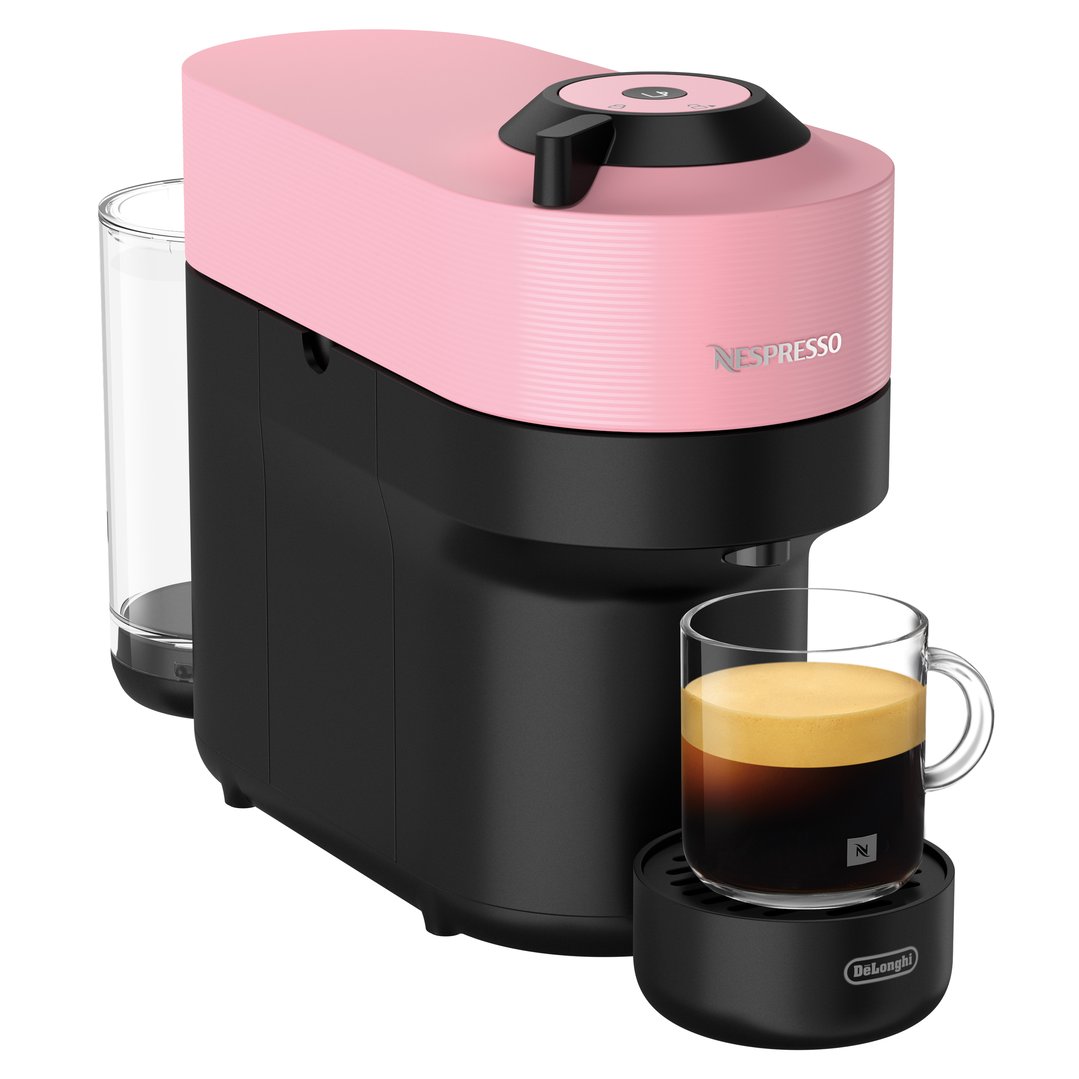 Delonghi Vertuo Pop Bundle Nespresso Capsule Coffee Machine Candy Pink ...