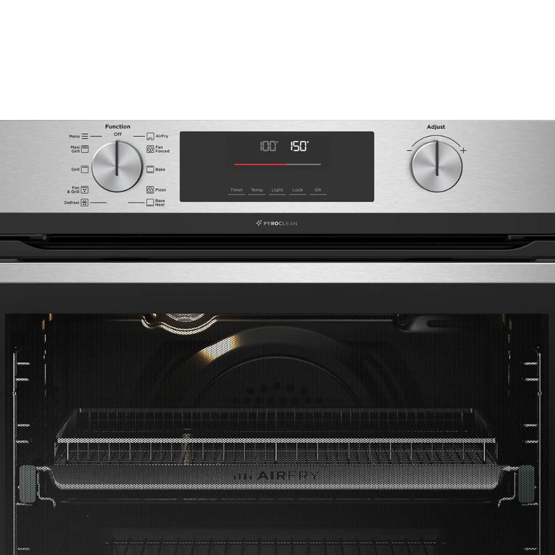 Westinghouse 60cm multi-function 10 stainless steel PyroClean oven with ...