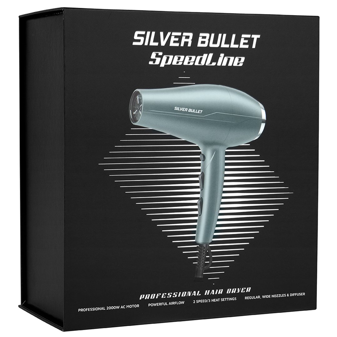 Silver Bullet SpeedLine Hair Dryer with Diffuser 900526 - Bing Lee