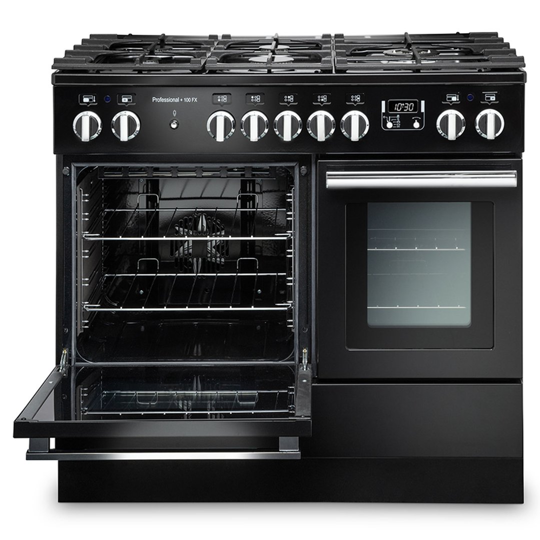 Falcon Professional+ FX 100CM Dual Fuel Range Cooker Black ...