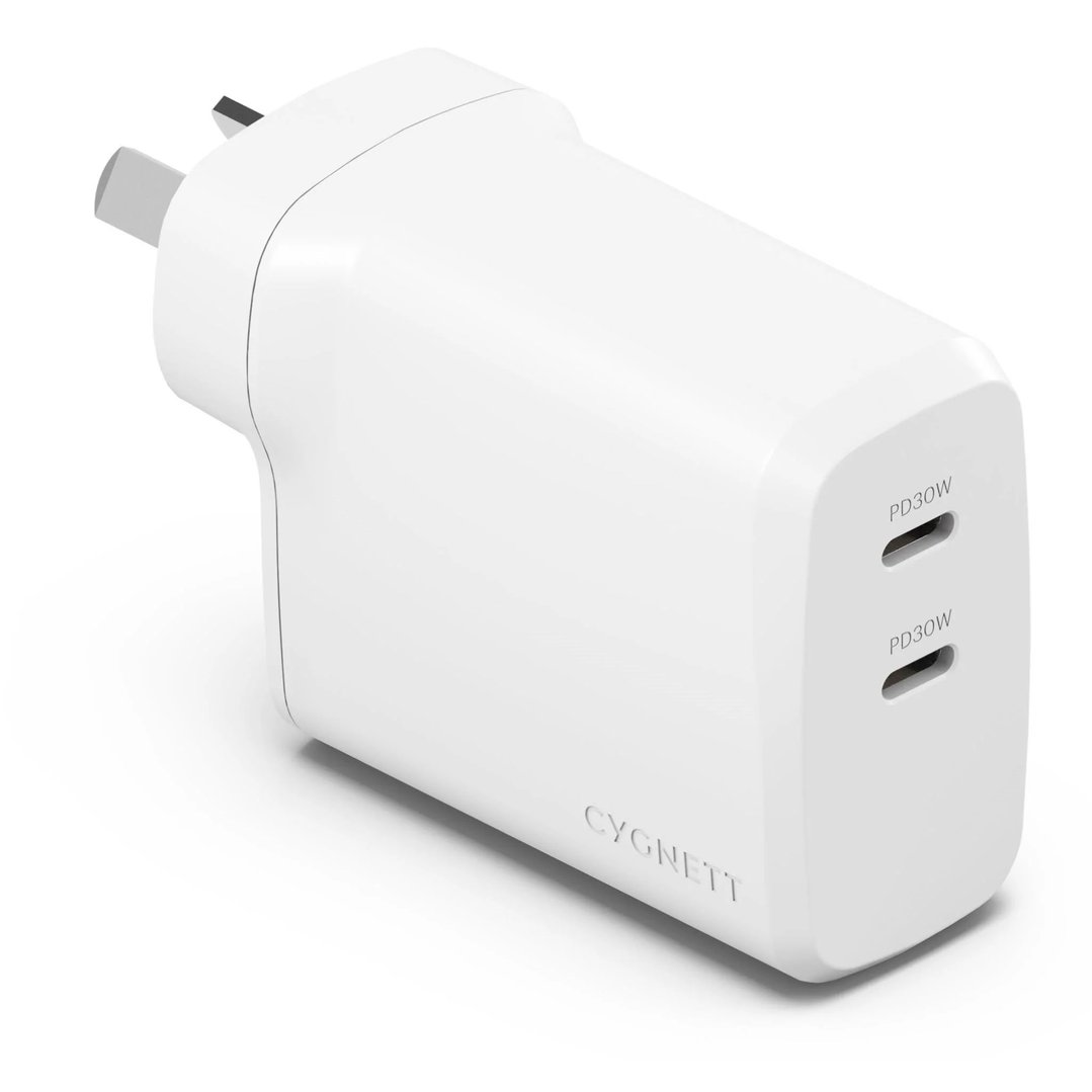 Cygnett PowerPlus Dual Port Wall Charger 60W - White CY4740PDWCH - Bing ...