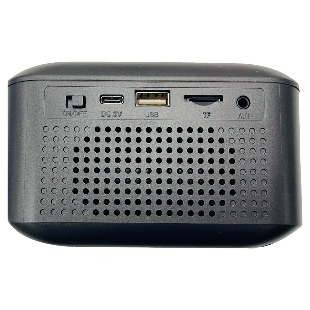 Laser Alarm Clock with Wireless Charging & Bluetooth Connectivity. SPK ...