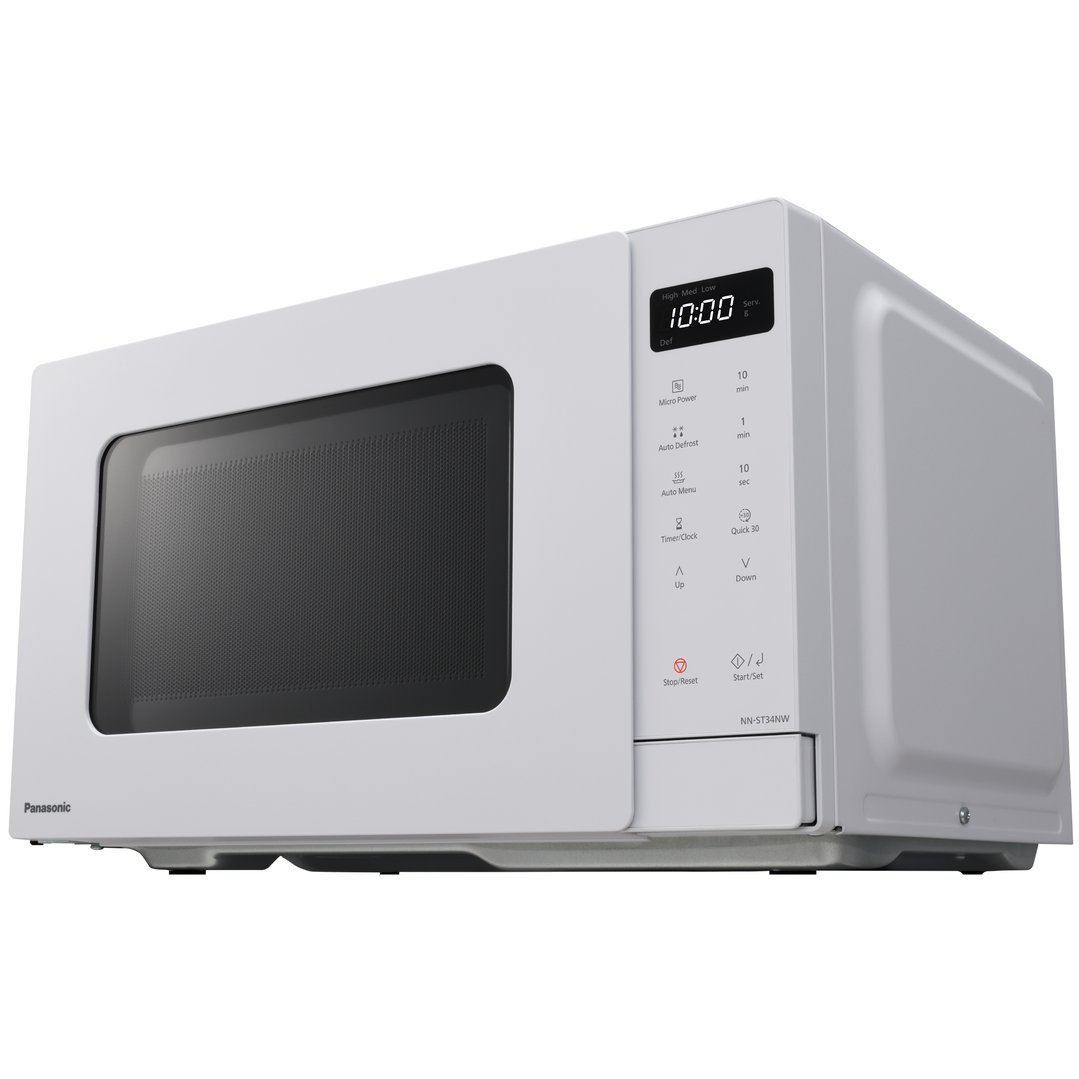 Panasonic 25L Microwave Oven - White. NN-ST34NWQPQ - Bing Lee
