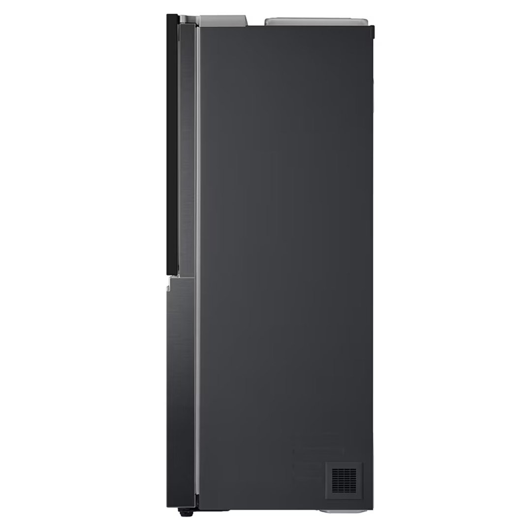LG 635L Side by Side Fridge in Matte Black Finish GS-V600MBLC - Bing Lee