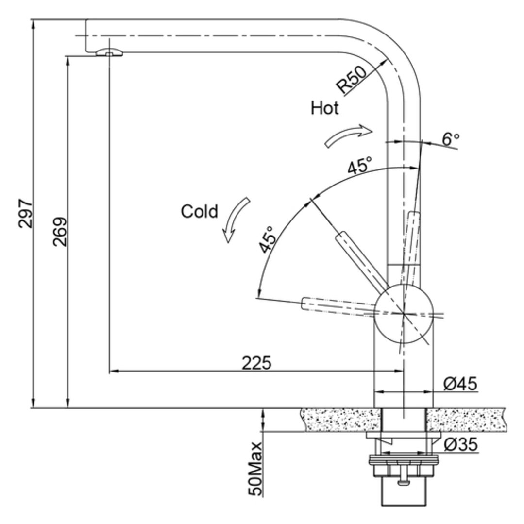 Franke ATLAS NEO Swivel Mixer TapGun Metal TA9700GM. - Bing Lee