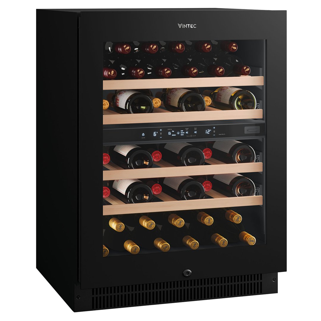 VINTEC 40-Bottle Dual Zone Wine Cabinet VWD820SCB-X - Bing Lee
