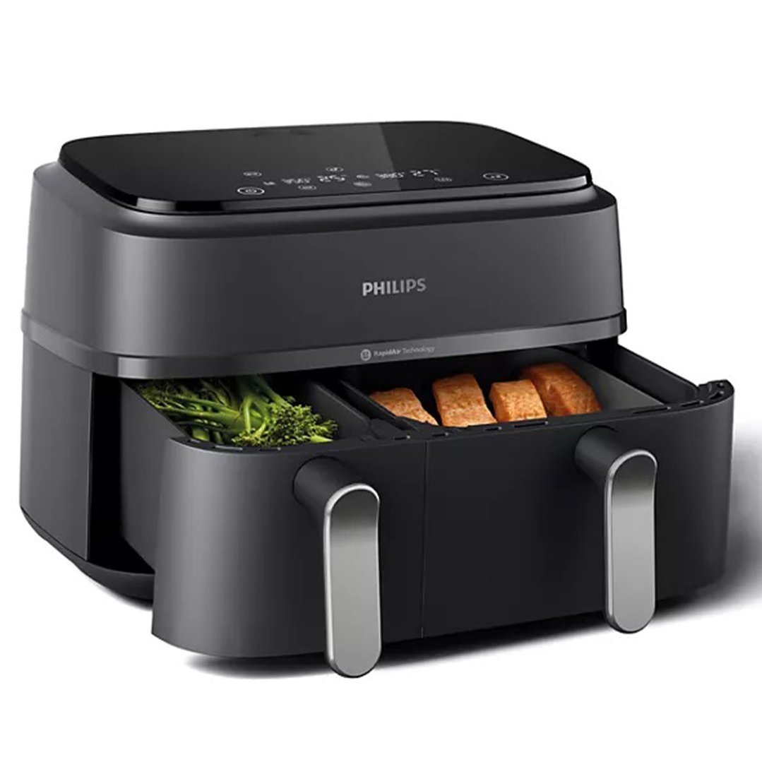 Philips 3000 Series Dual Basket Airfryer NA352/00 - Bing Lee