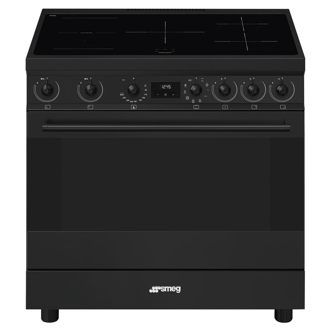 Smeg 90cm Classic Freestanding Cooker - Matte Black C9IMN2 - Bing Lee
