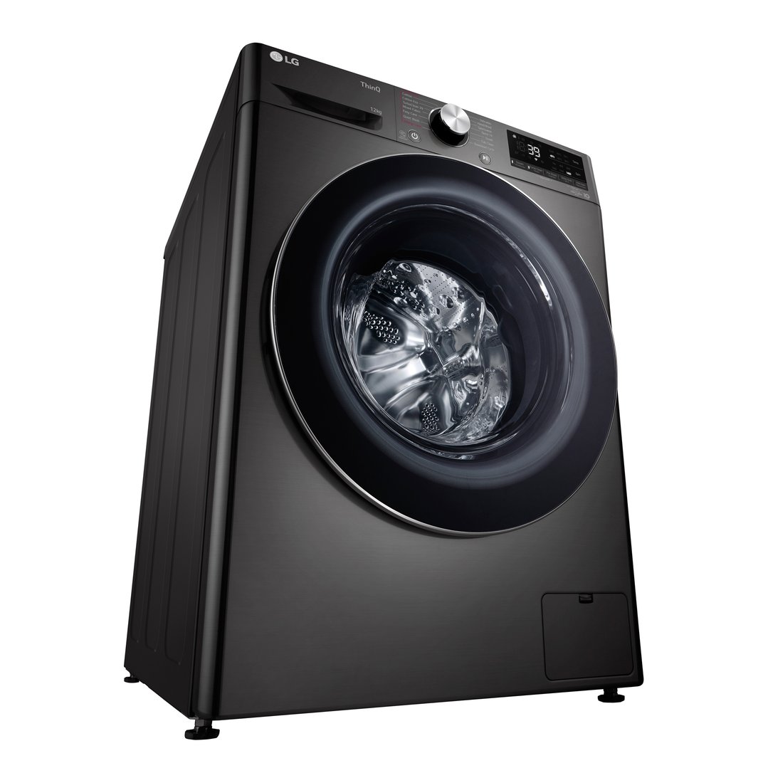 LG 12kg Front Load Washing Machine with Steam+ Black WV9-1412B - Bing Lee