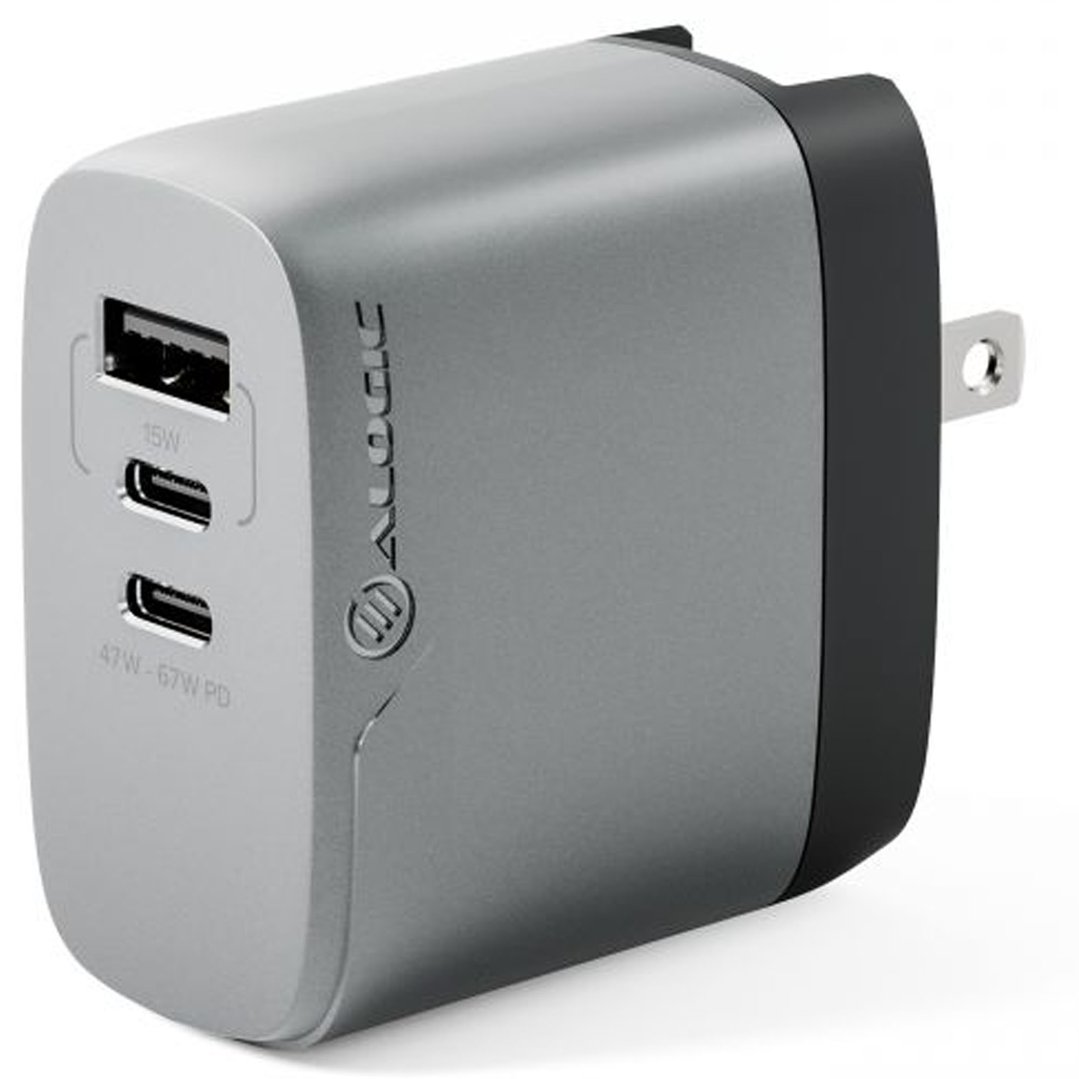 Alogic 3X67 Rapid Power 67W Multi-Country GaN Charger WCM3X67-SGR ...