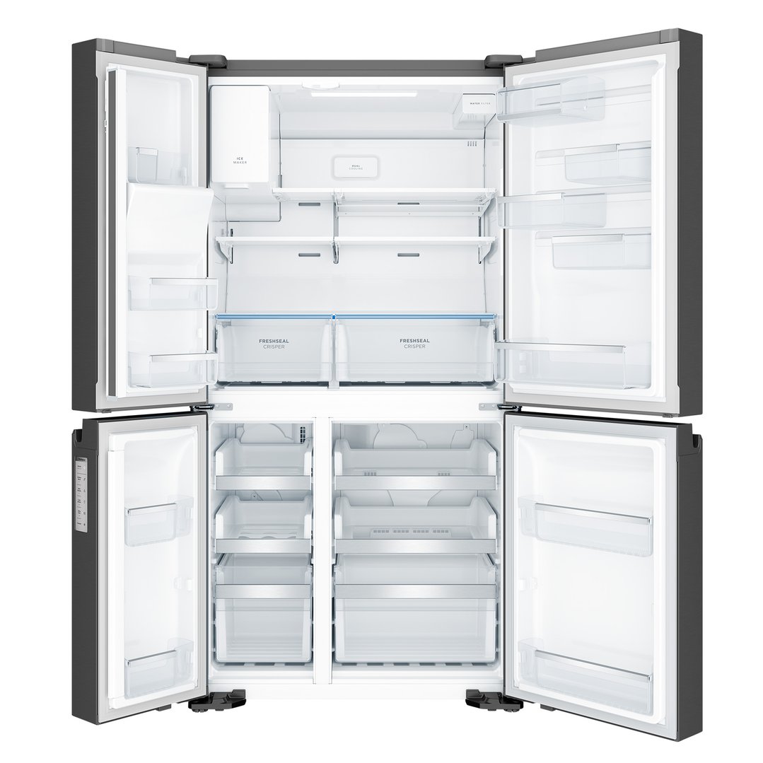 Westinghouse 609L Quad Door Fridge - Matte Black WQE6170BB - Bing Lee