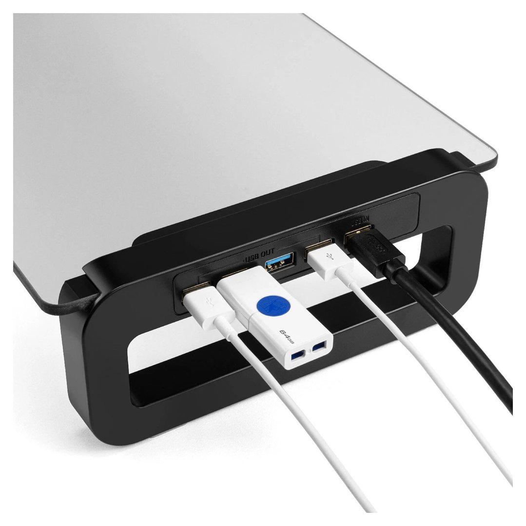 BLE Monitor Desk Stand with USB 3.0 Charging Hub BL-LDRHBK793 - Bing Lee