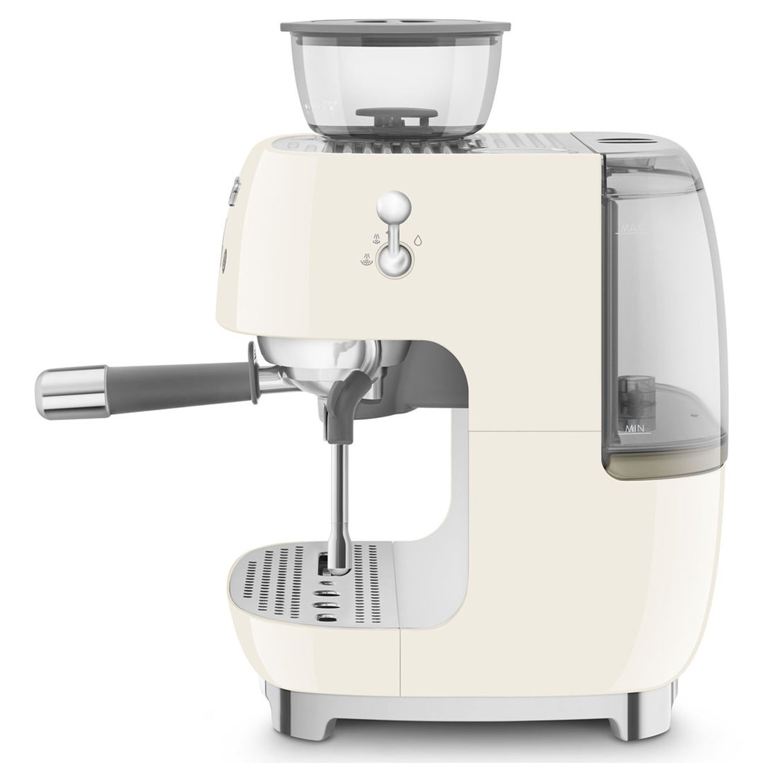 Smeg Espresso Coffee Machine - Cream EGF03CRAU - Bing Lee - Bing Lee