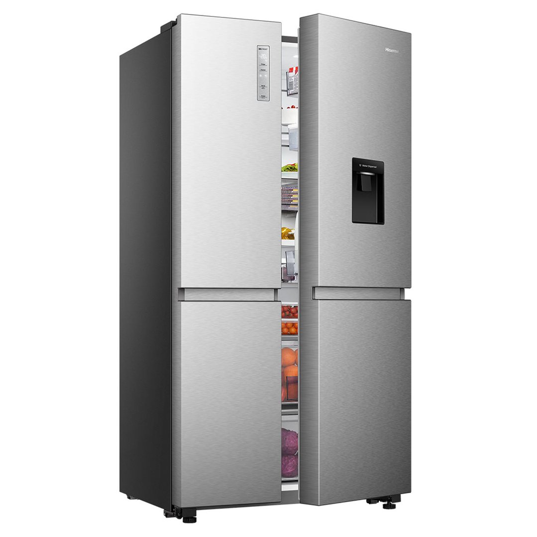 Hisense 649L PureFlat Side by Side Fridge, Silver. HRSBS649SW - Bing Lee
