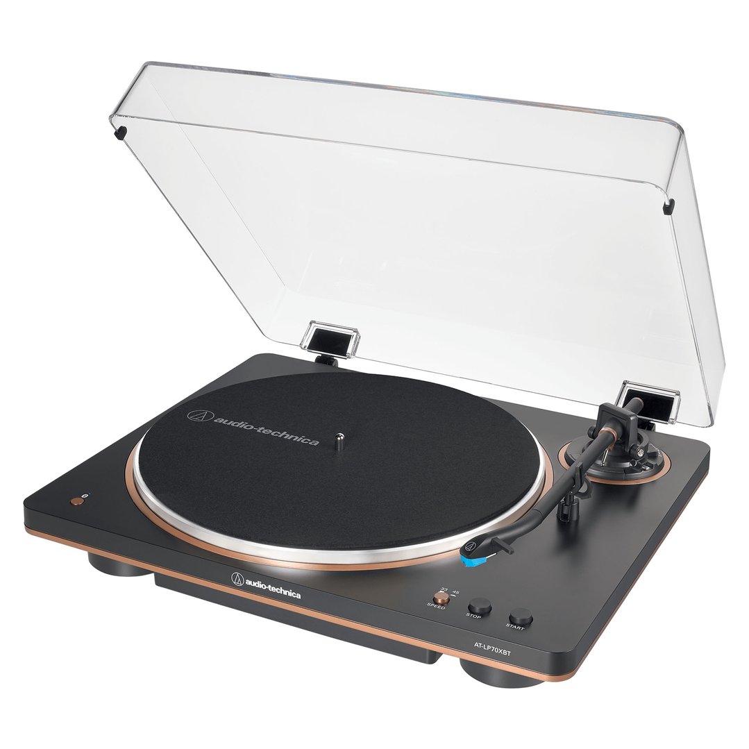 Audio-Technica Bluetooth Fully Automatic Belt-Drive Turntable Black ...