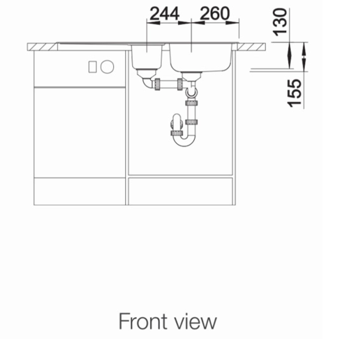 Blanco 1 & ¼ Bowl & Drainer Trays Sink LIVIT6SRK5 - Bing Lee - Bing Lee