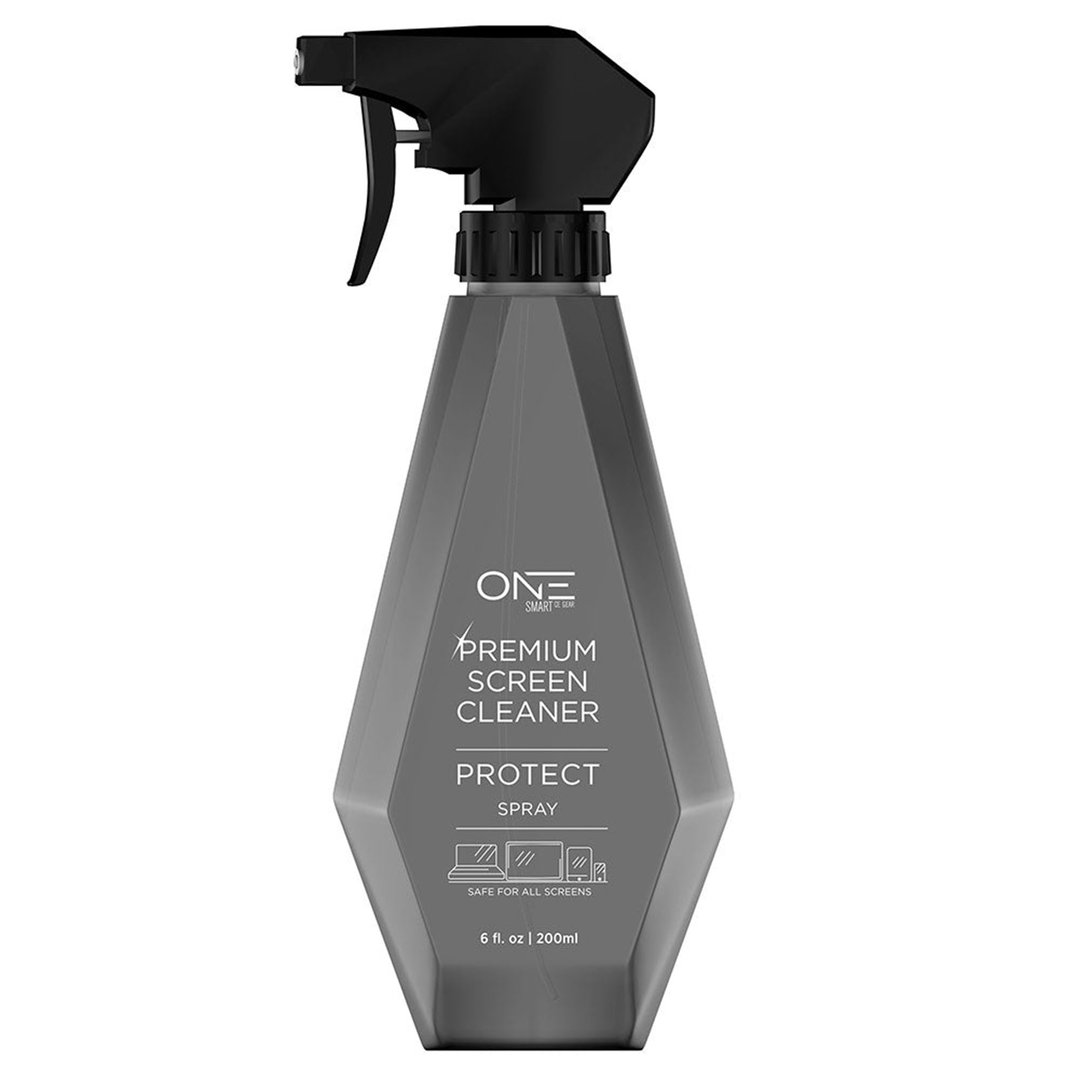 ONE 200mL Premium TV Screen Clean Spray Bottle & Cloth. OSSC001 - Bing Lee