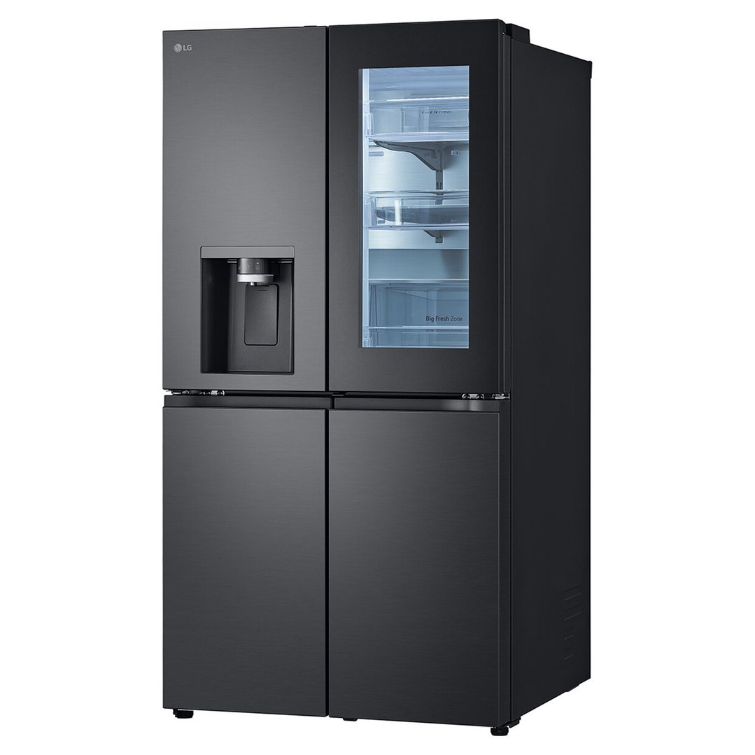 LG 847L Instaview French Door Fridge - Matte Black GF-V900MBLC - Bing Lee