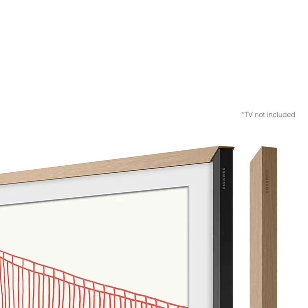 Samsung 85" Customisable Modern Frame for The Frame TV - Teak VG ...