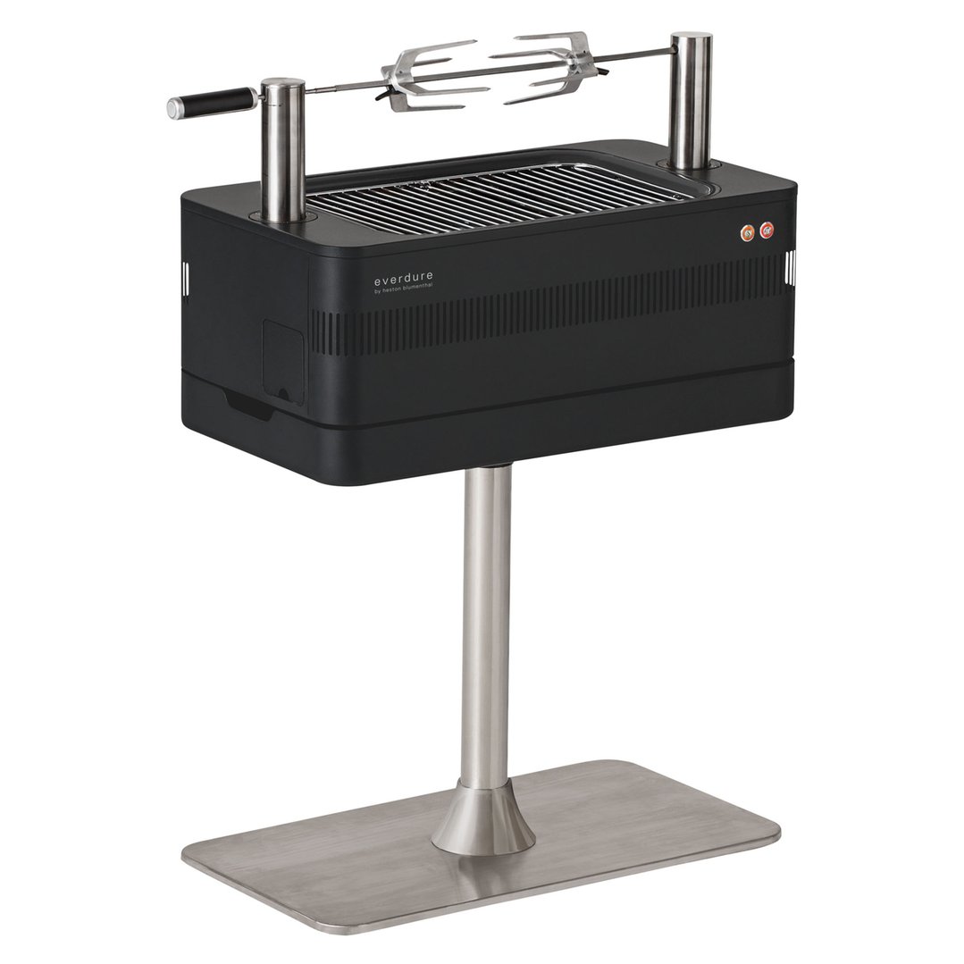 Everdure FUSION™ Electric Ignition Charcoal Barbeque with Pedestal ...