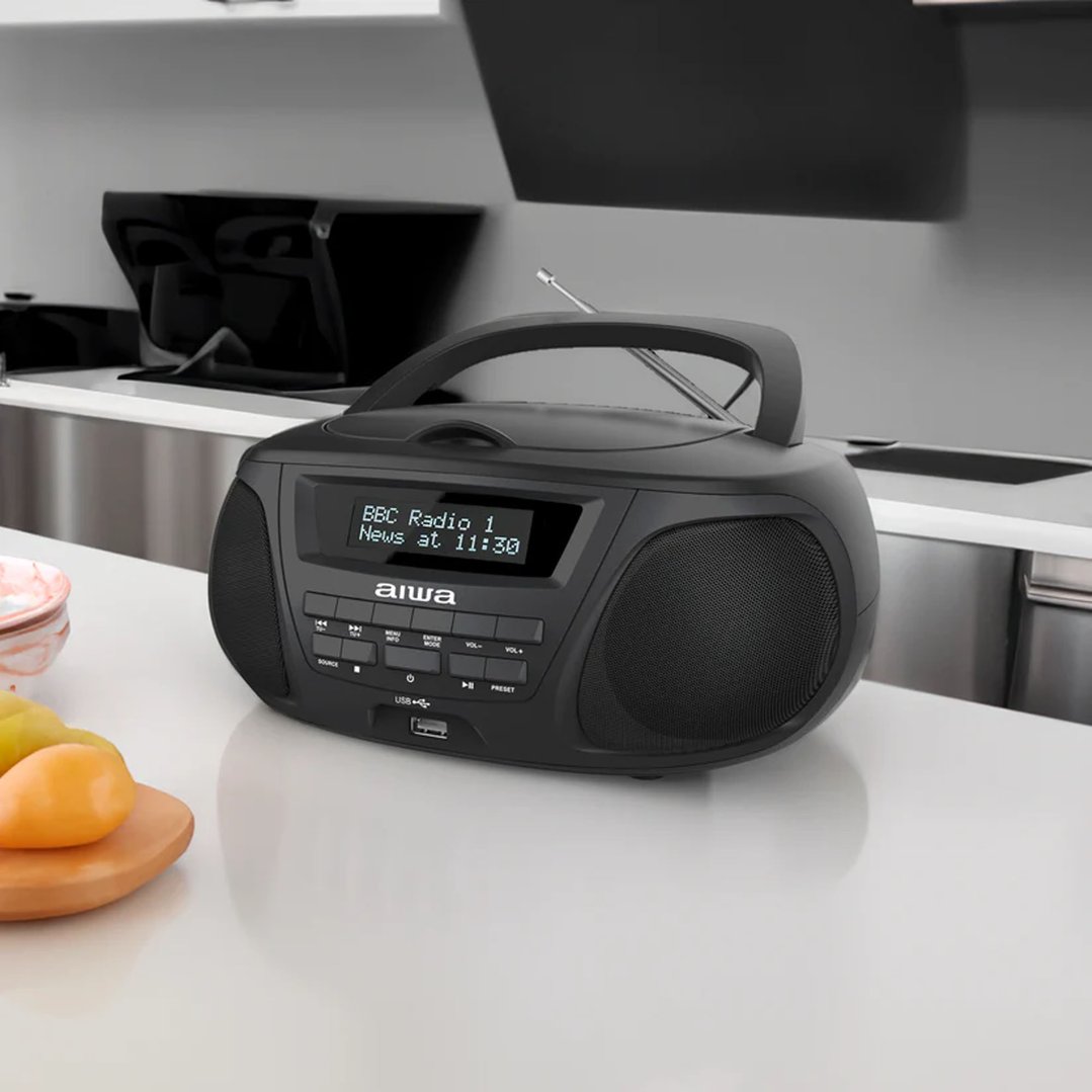 Aiwa CD/DAB/FM/BT/USB BoomBox AWPCD-1019D. - Bing Lee