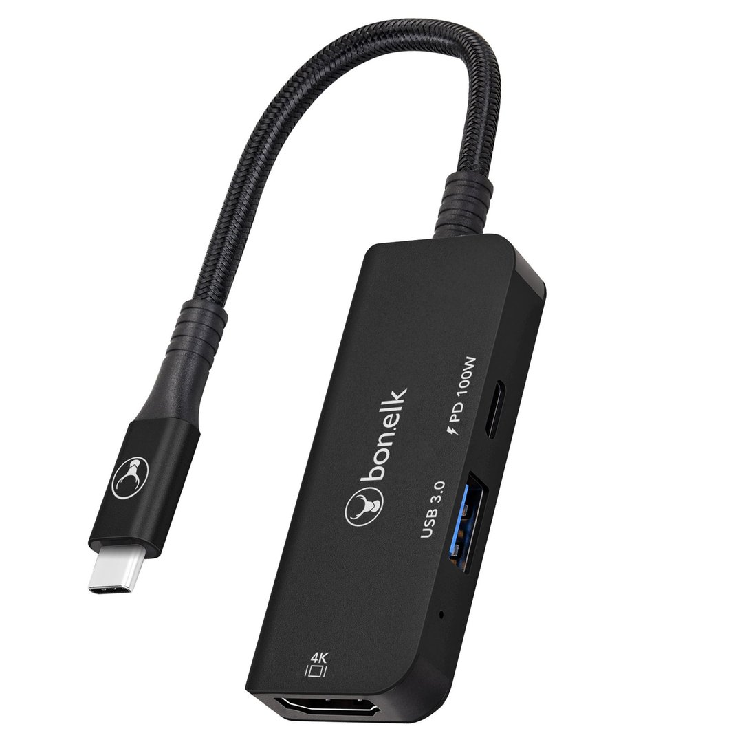 BONELK Long-Life 3in1 Multiport Hub - Black ELK-80044-R - Bing Lee ...