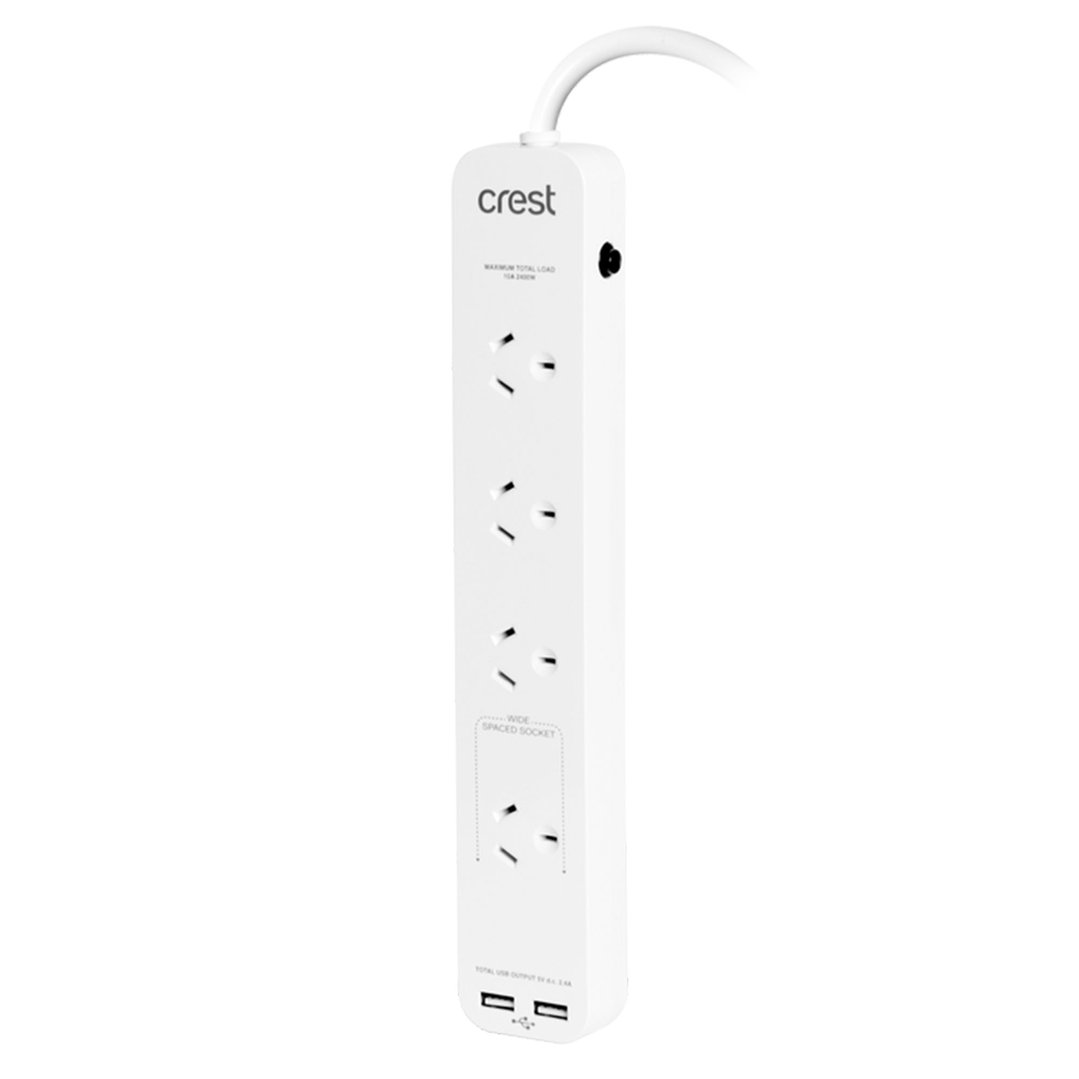 Crest Power Board 4 Socket 2 USB Outlets PWA04205. - Buy Online with ...
