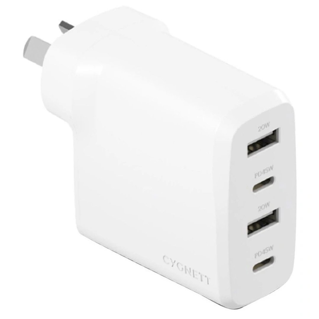Cygnett PowerPlus Multi Port Wall Charger 45W - White. CY4769PDWCH ...