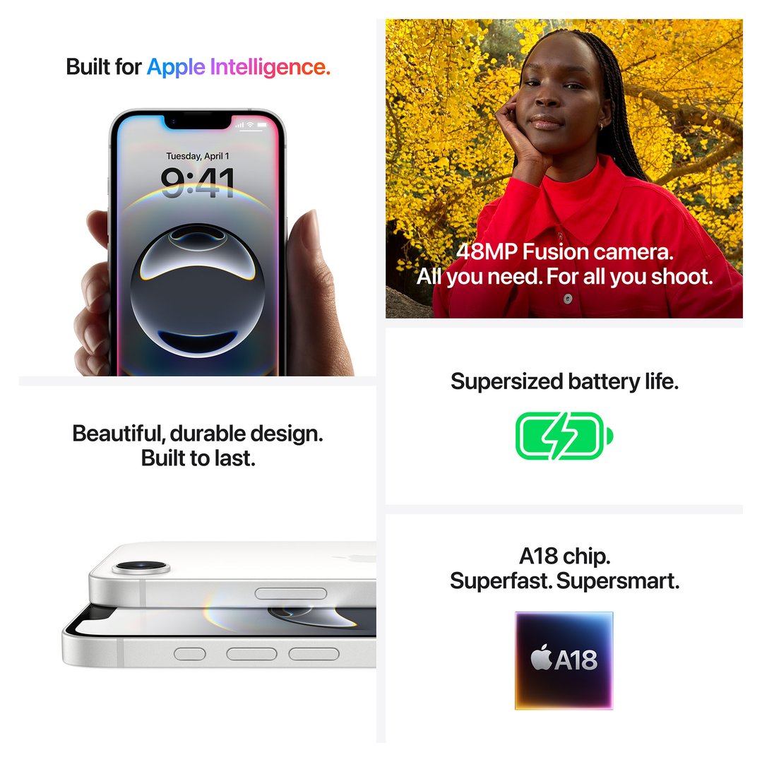 Apple iPhone 16e 512GB Black MD1X4X/A - Bing Lee - Bing Lee