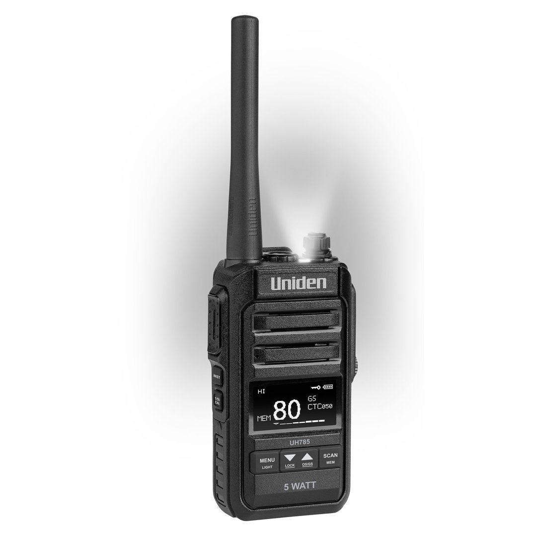 Uniden 5 Watt UHF Waterproof UHF CB Handheld - Tradies Pack UH785-2TP ...