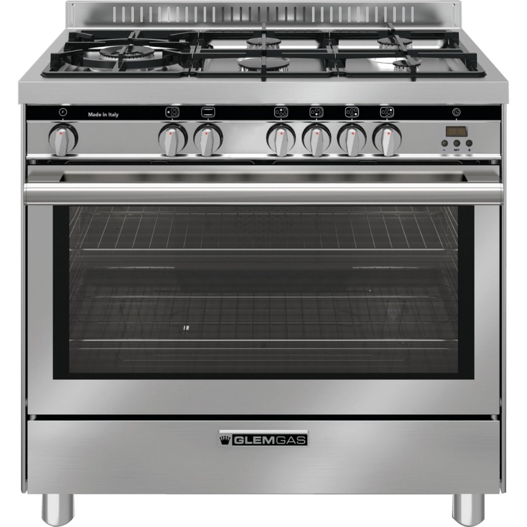 Glem Gas 90cm Stainless Steel Gas Cooker GS965GG. - Buy Online with ...