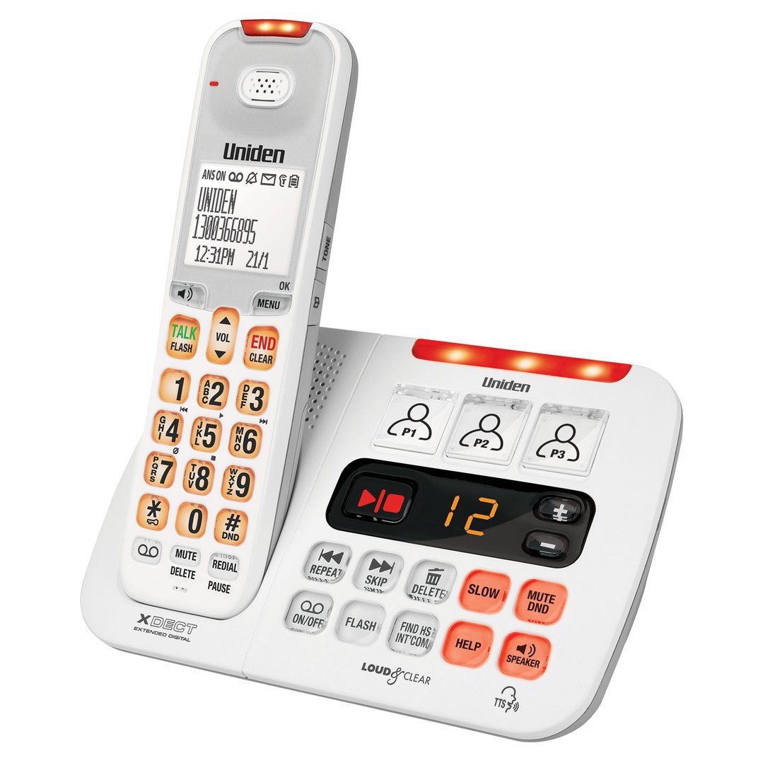 Uniden Cordless Phone Systems, Home Telephones & Wireless Handsets ...