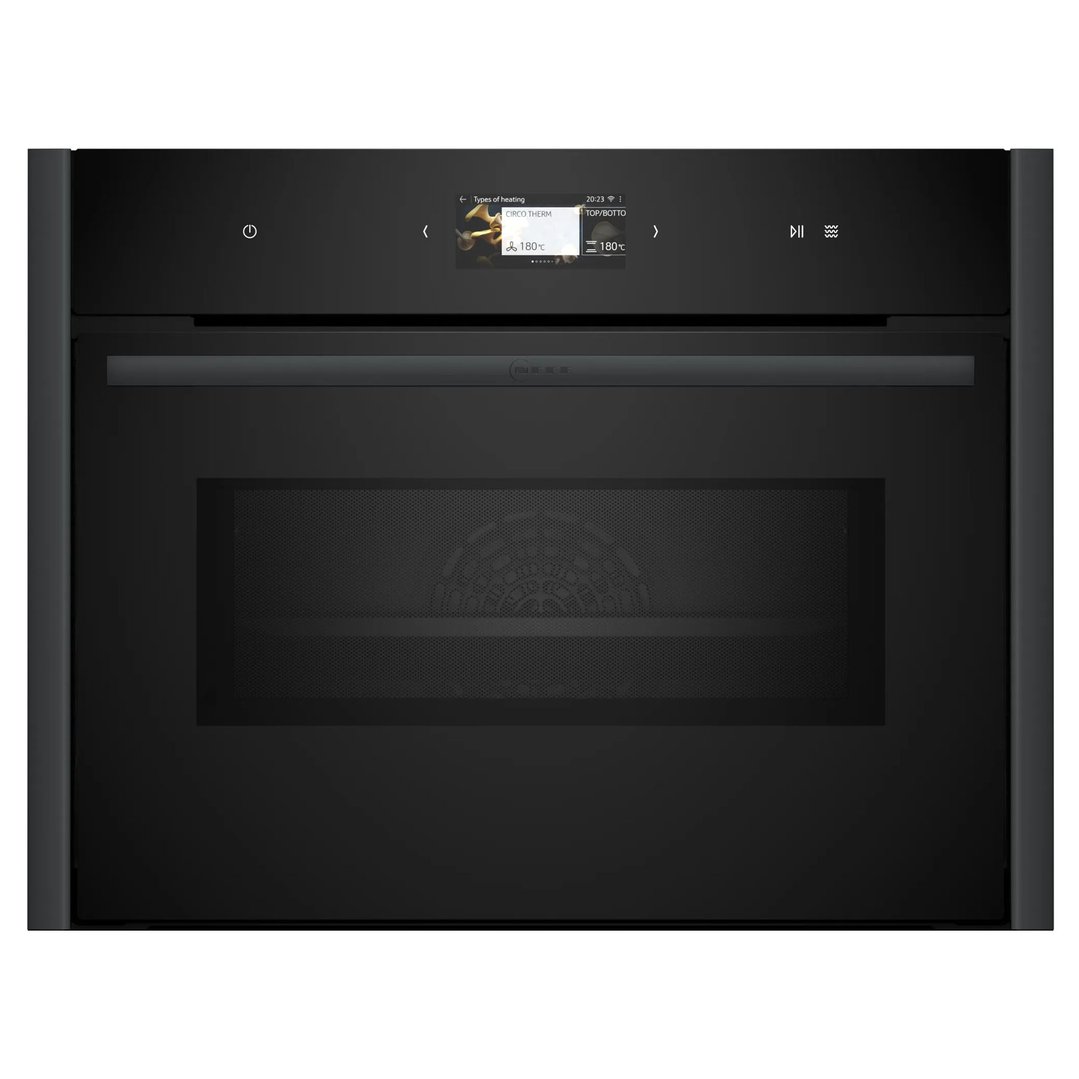 NEFF Compact Oven with Microwave with Anthracite Grey Side Trims ...