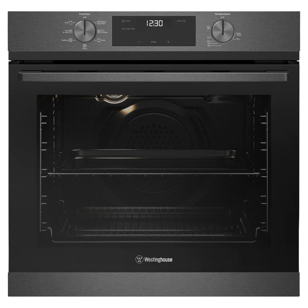 Westinghouse 60cm multi-function 7 dark stainless steel oven with fast ...