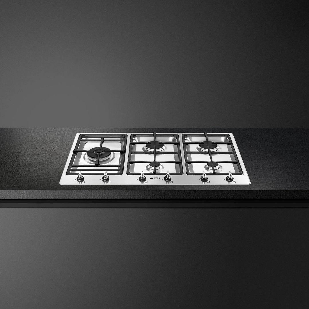 Smeg Classic 90cm 5 Burner Gas Cooktop Ultra Low Profile PSA9062 - Bing ...