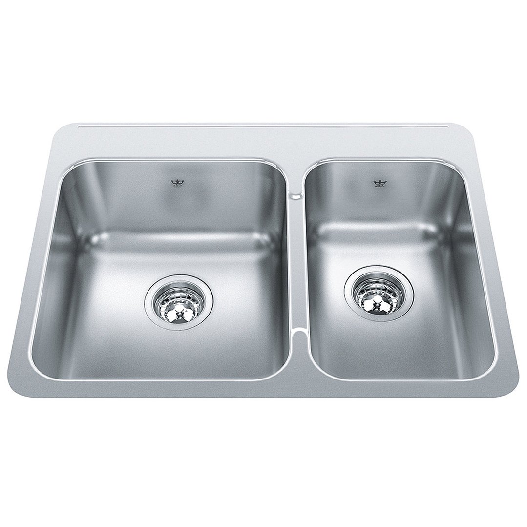 Franke Steel Queen Double Bowl Sink SQX620C-R/T. - Bing Lee