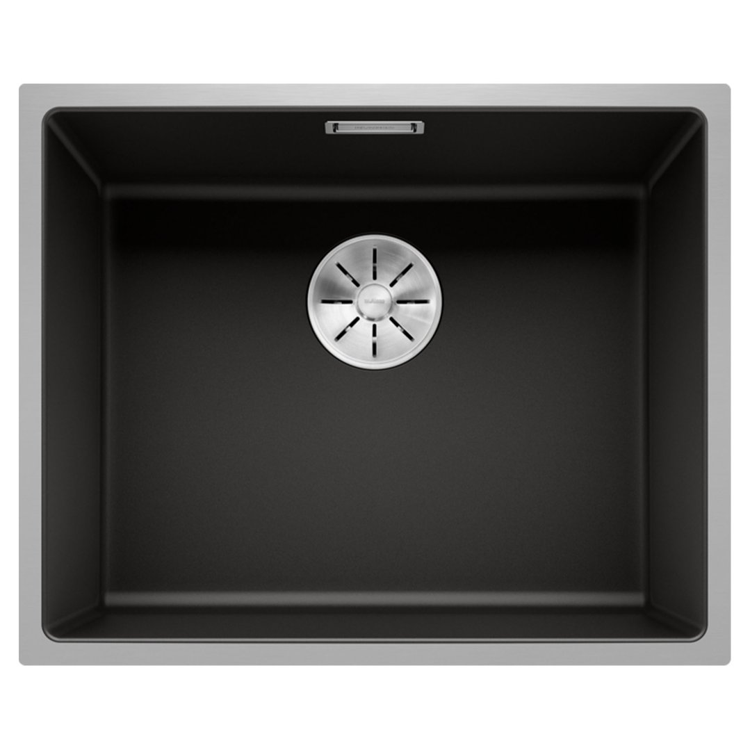 Blanco SUBLINE 500 Single Bowl Inset Sink with Overflow SUBLINE500IFBK5 ...