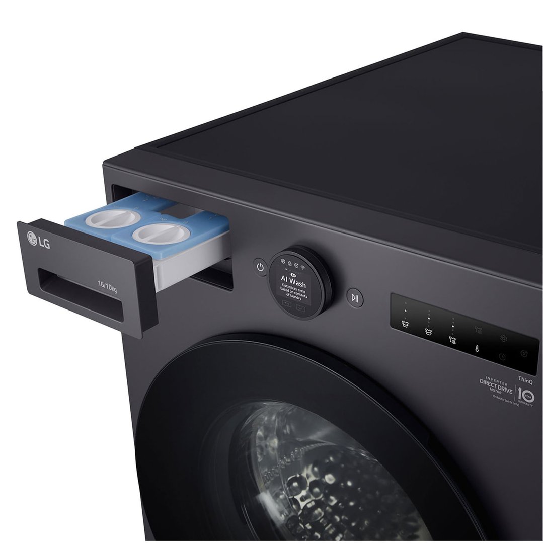 LG 16/10kg Series XL Front Load Washer Combo - Graphite Finish WXLC ...