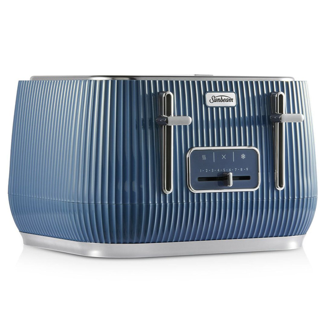 Sunbeam Radiance Breakfast 4-Slice Toaster, Blue. TAP3504BL - Bing Lee ...