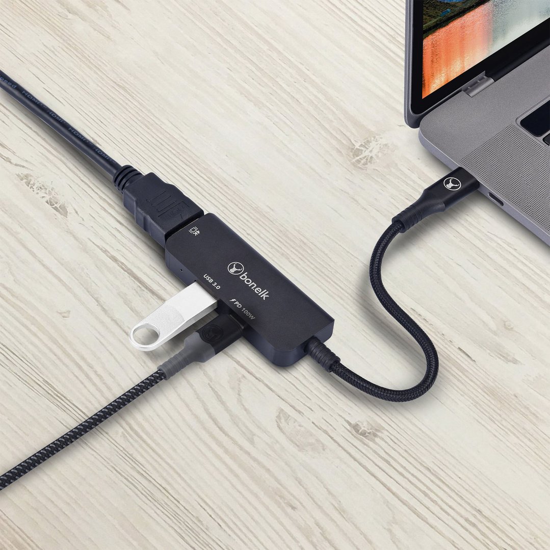BONELK Long-Life 3in1 Multiport Hub - Black ELK-80044-R - Bing Lee ...