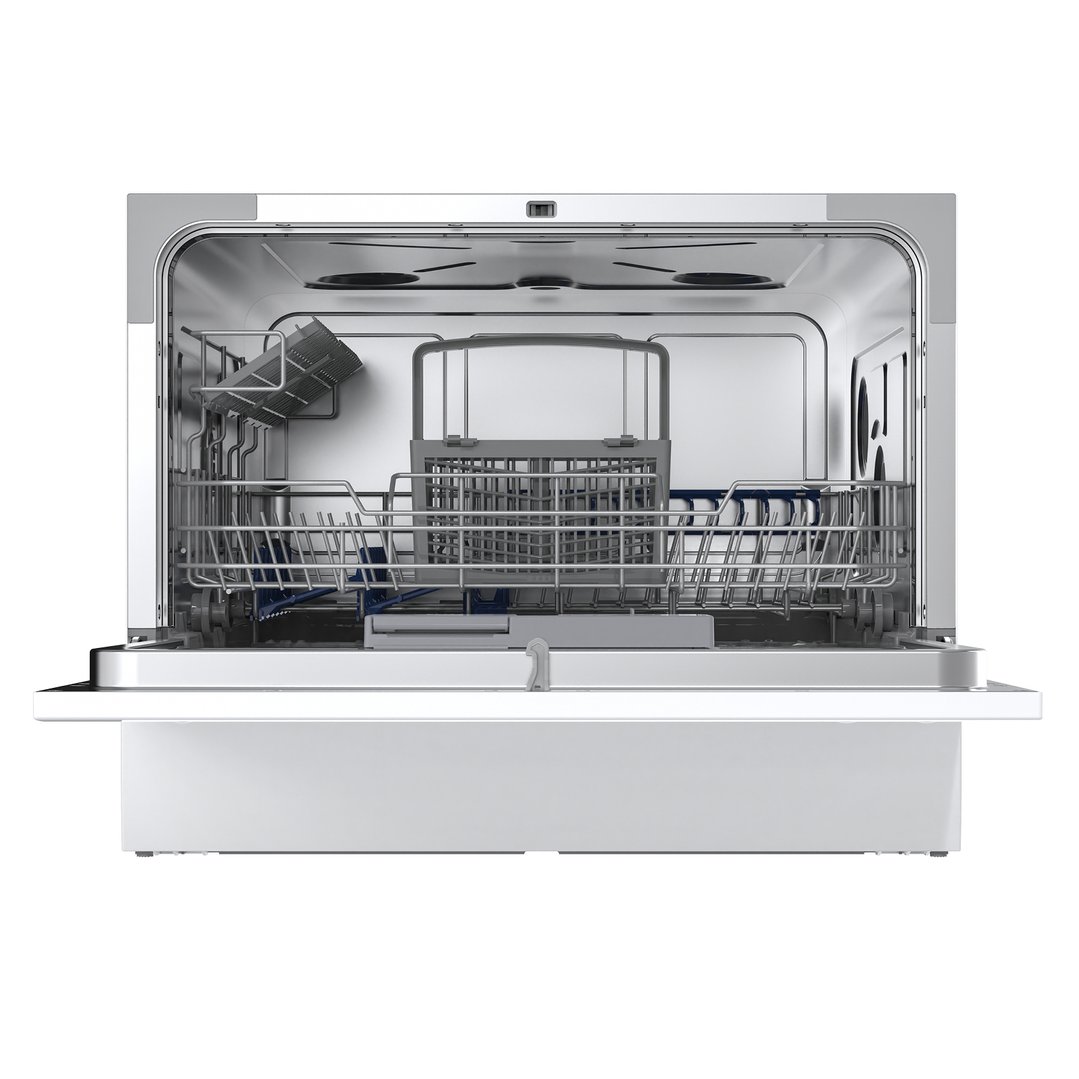 Omega 55cm Compact Benchtop Dishwasher ODW101W - Bing Lee