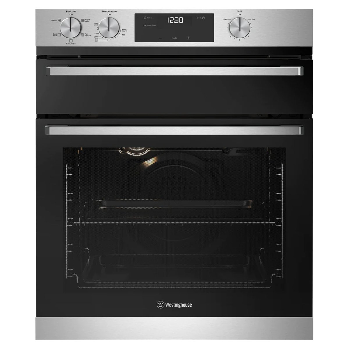 Westinghouse 60cm Multi-function 5 Oven with Separate Grill WVE6555SD ...