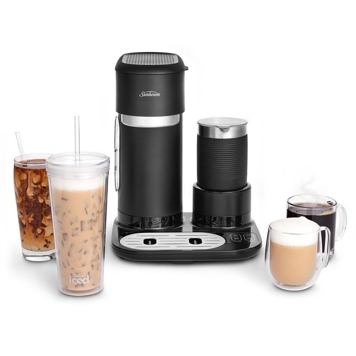 Sunbeam Iced + Hot Coffee Machine. SDP1500BK - Bing Lee