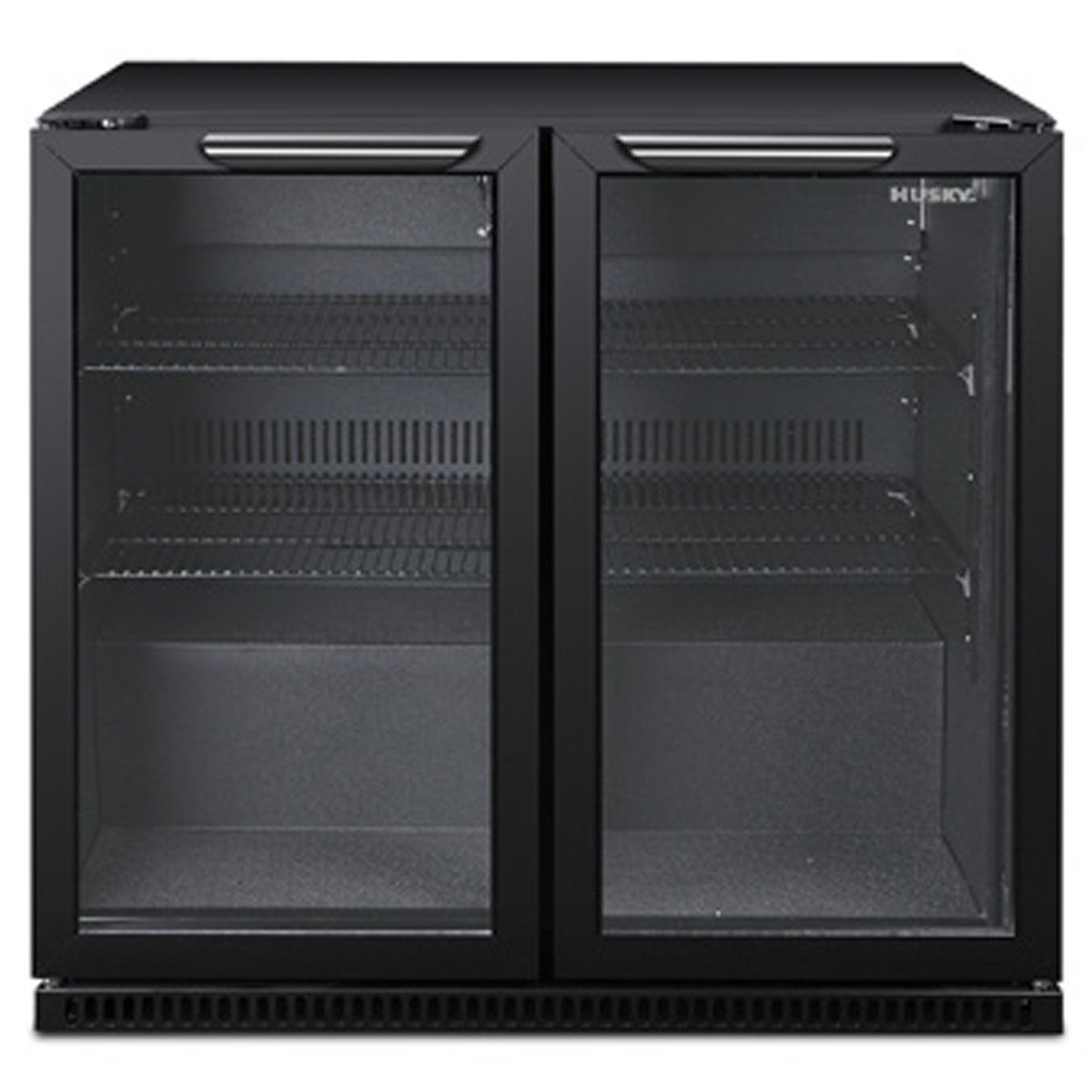 Husky 203L Double Door Home Bar Drinks Chiller - Black C2HHMBBKAU ...