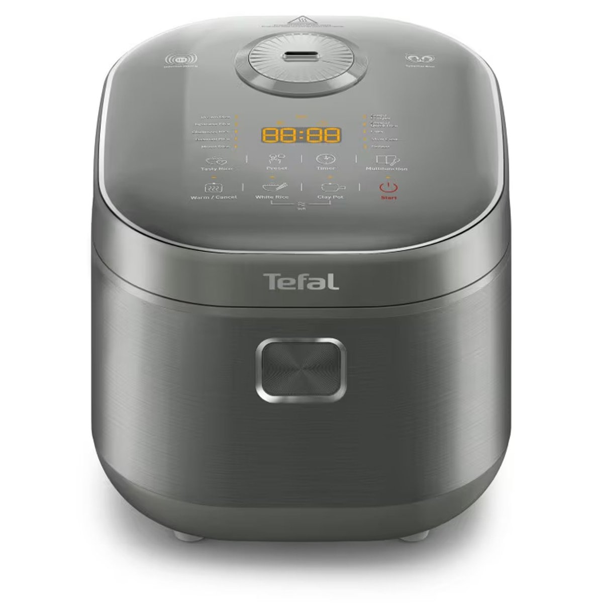 Tefal 1.8L/10 Cups Rice Master IH Rice Cooker, Grey. RK818A - Bing Lee
