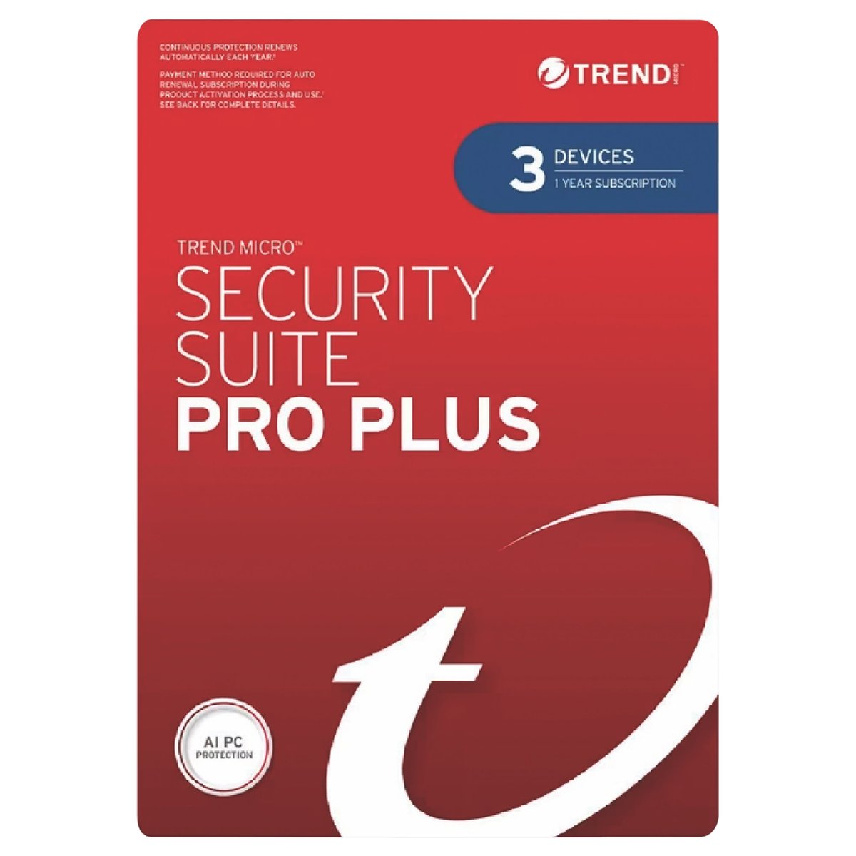 Trend Micro Security Suite Pro Plus - 3 Device 1 Year 9337694085749 ...